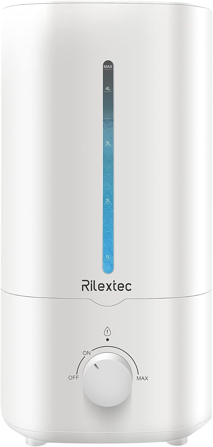 Rilextec High Output 4.5L Cool Mist Humidifiers for Large Room, Top ...