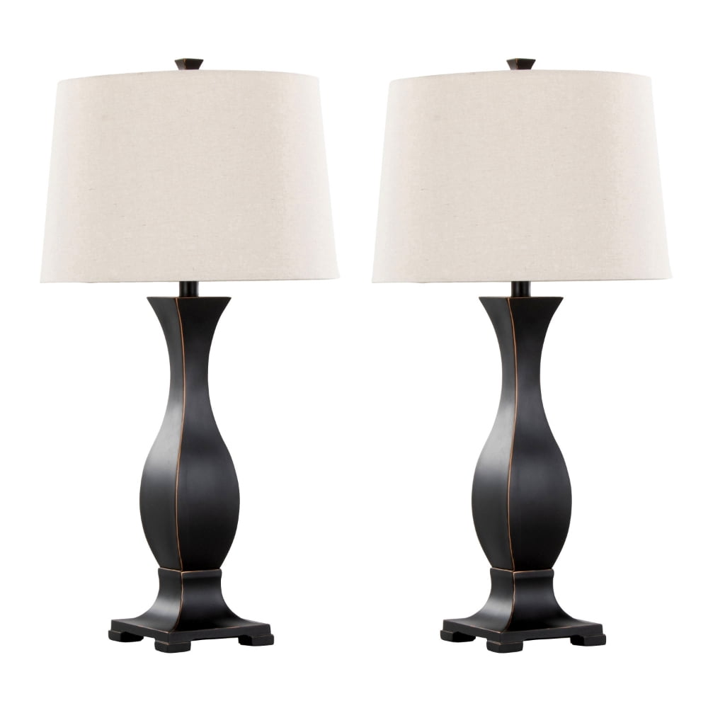 Riley 29” Contemporary Polyresin Table Lamp in Oil Rubbed Bronze ...