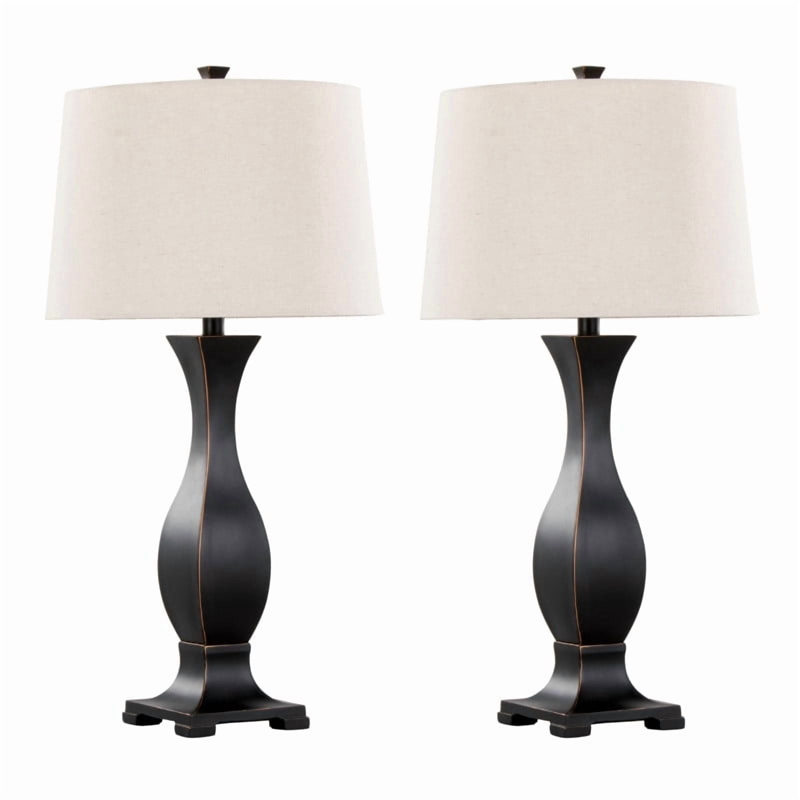Riley 29" Contemporary Polyresin Table Lamp in Oil Rubbed Bronze ...