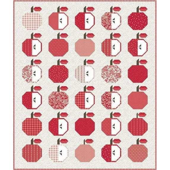 Riley Blake Apple Season Quilt Kit Featuring RBD Red Delicious Fabric Collection - Walmart.com