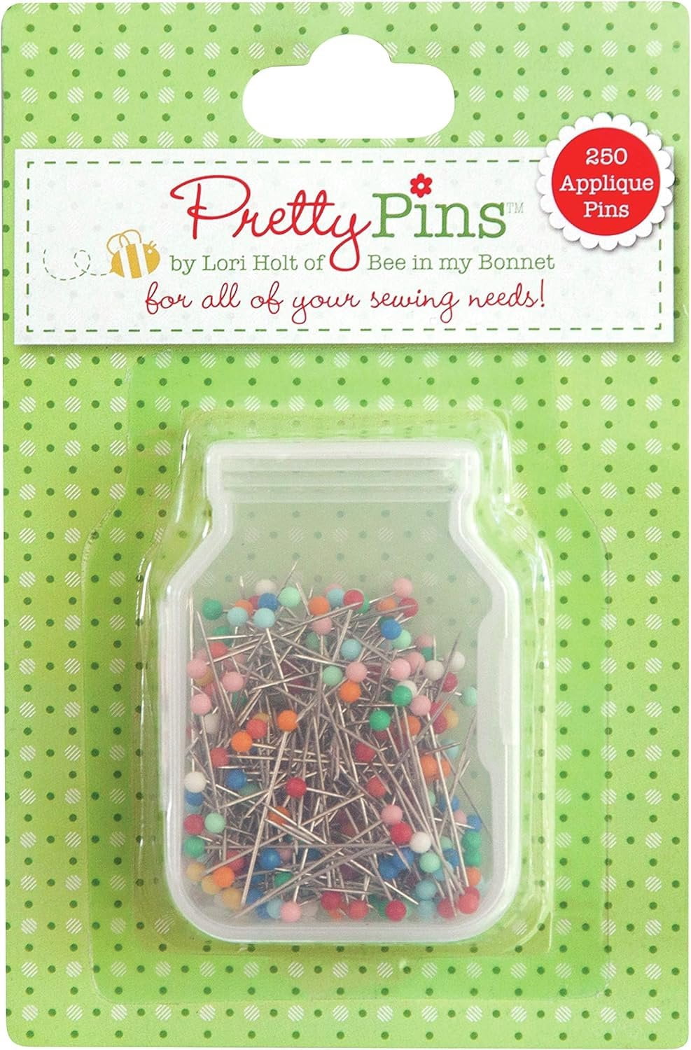 Pretty Pins by Lori Holt - Applique Pins Box Of 250 - Walmart.com