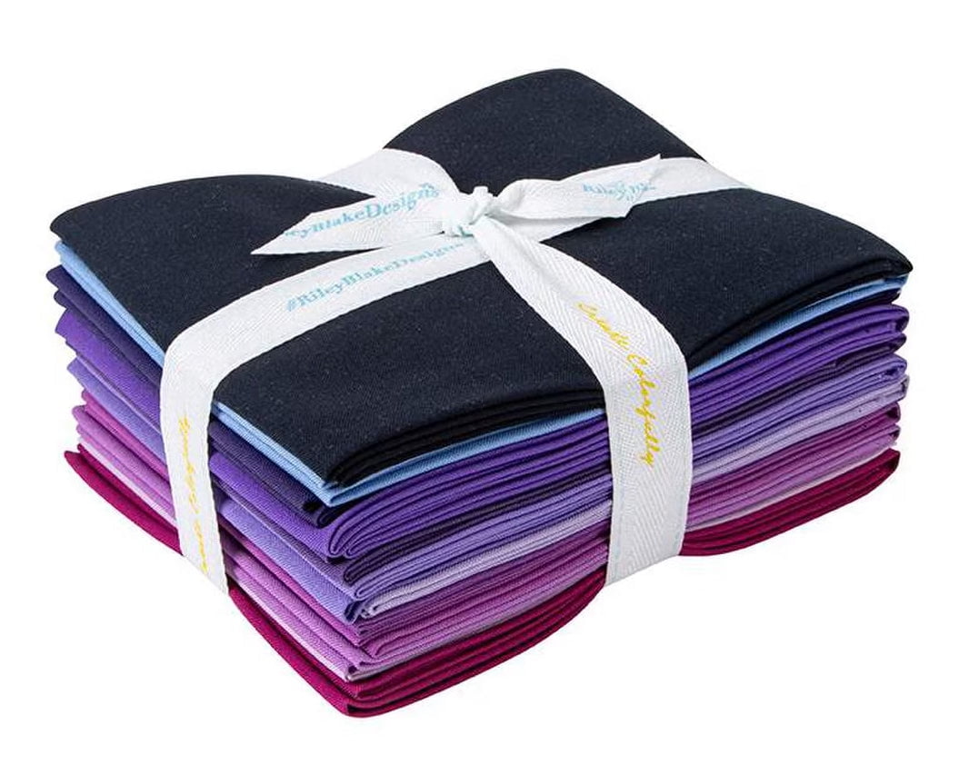 Riley Blake - Confetti Cotton Purple Fat Quarter Bundle 12 pcs ...