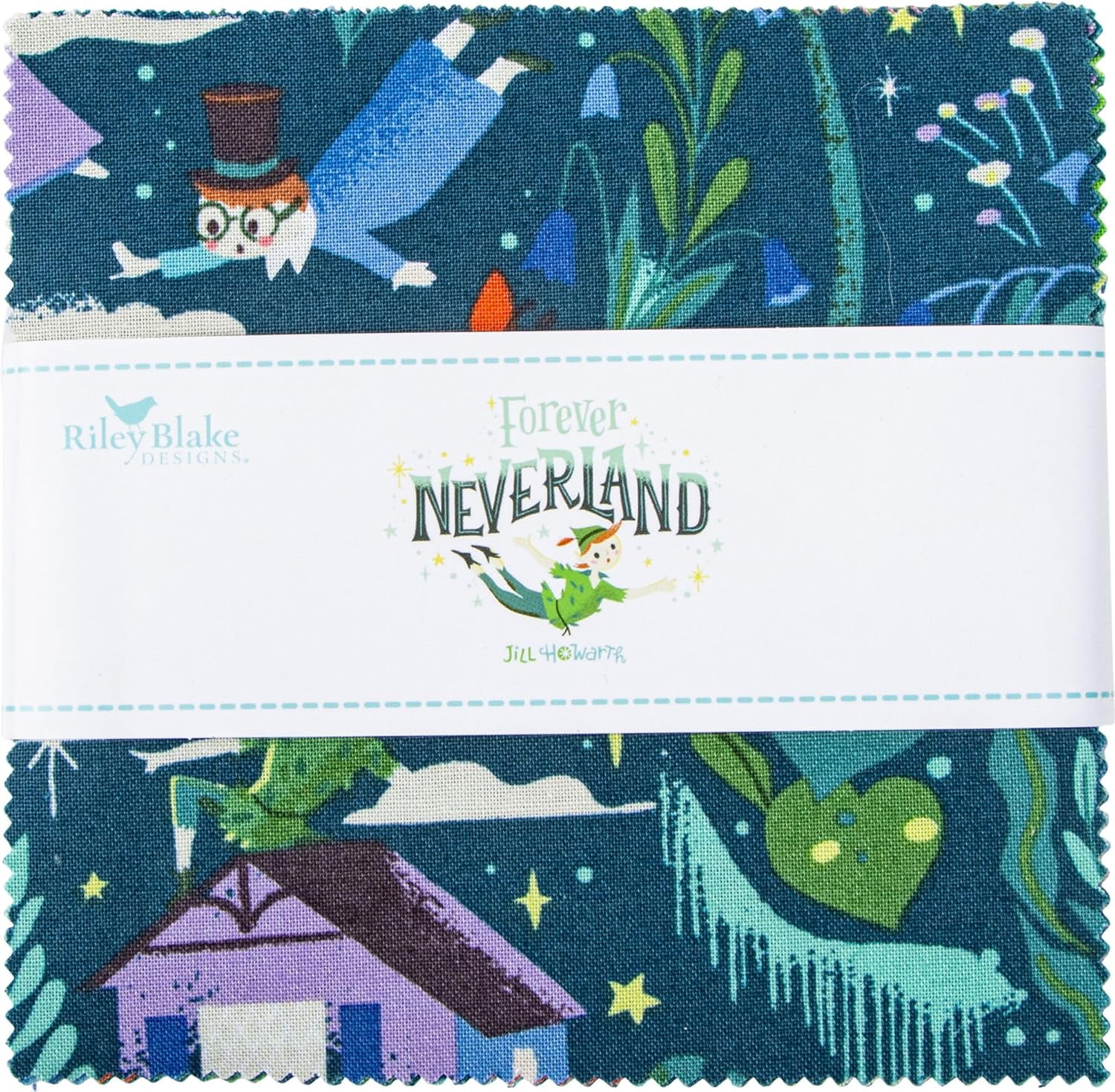 Riley Blake - Forever Neverland 5" Stacker by Jill Howarth 42 pcs ...