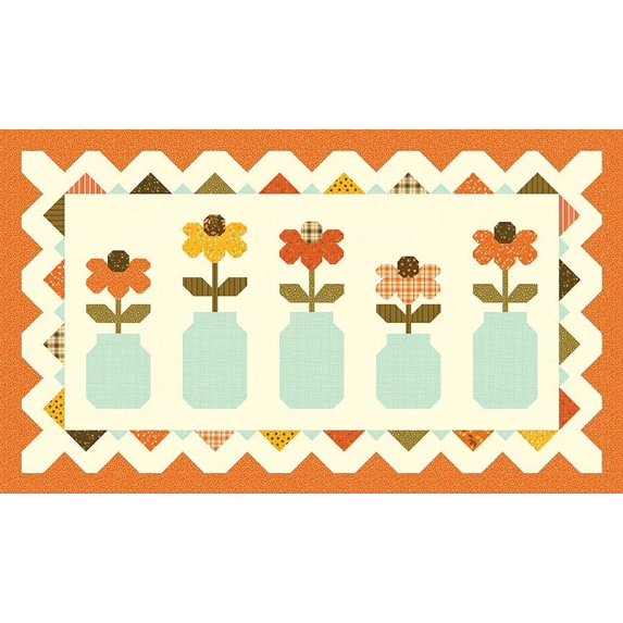 Riley Blake Fruit Jar Table Runner Kit Featuring Adel in Autumn Fabrics ...