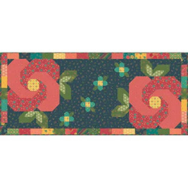 Riley Blake Market Street Rose Garden Runner Kit Featuring Riley Blake ...