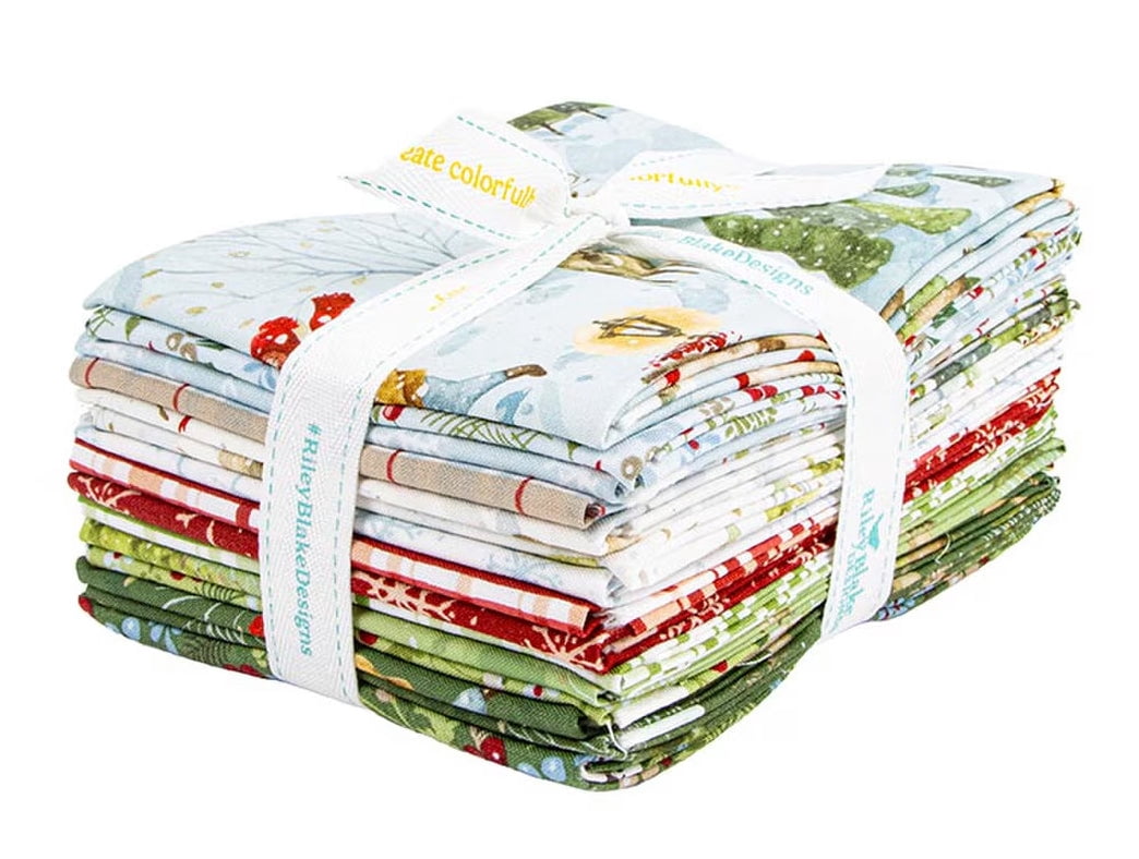 Riley Blake - Santa's Tree Farm Fat Quarter Bundle by Lisa Audit ...