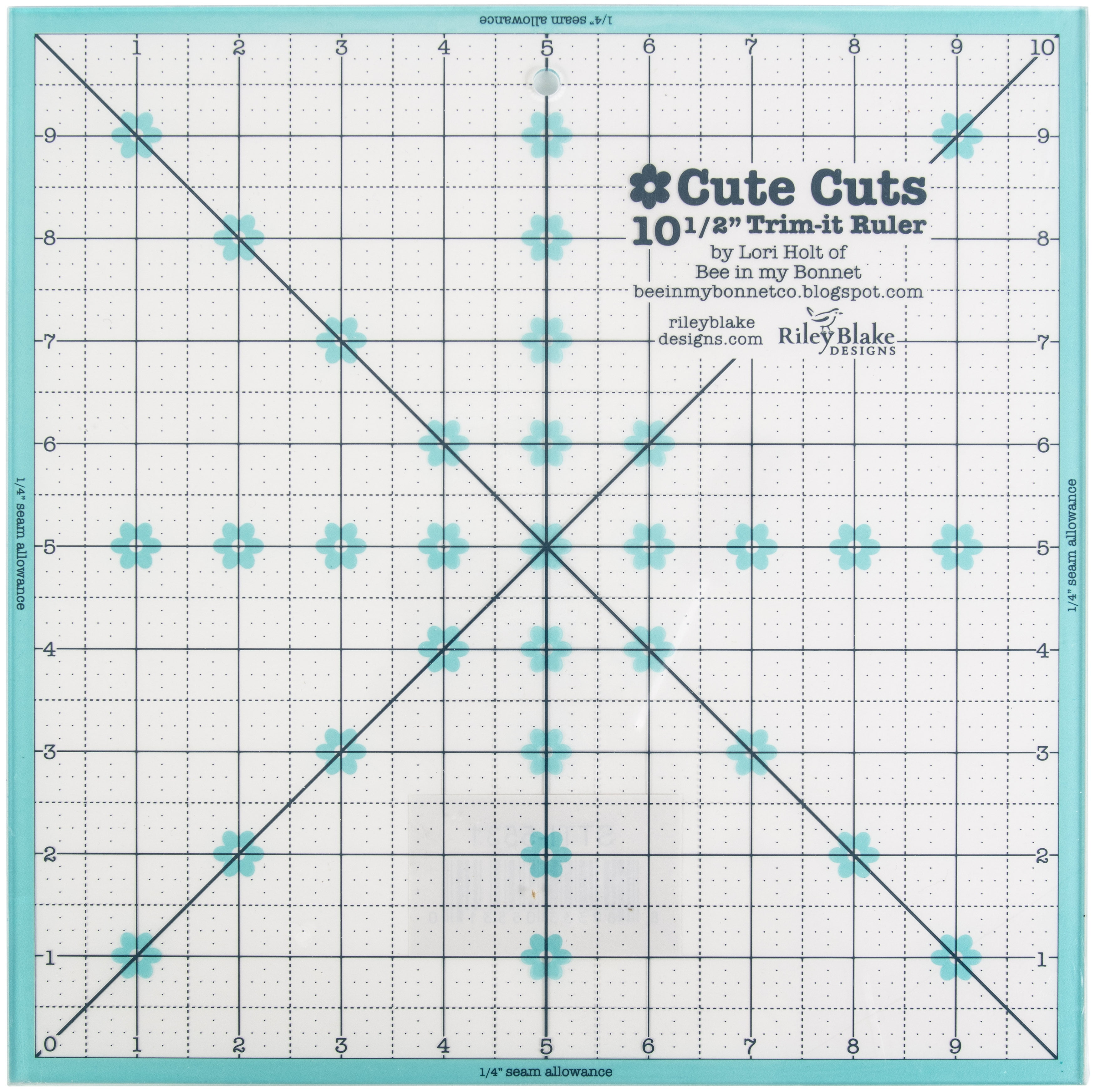 Riley Blake Trim It Square Ruler 10.5"- - Walmart.com