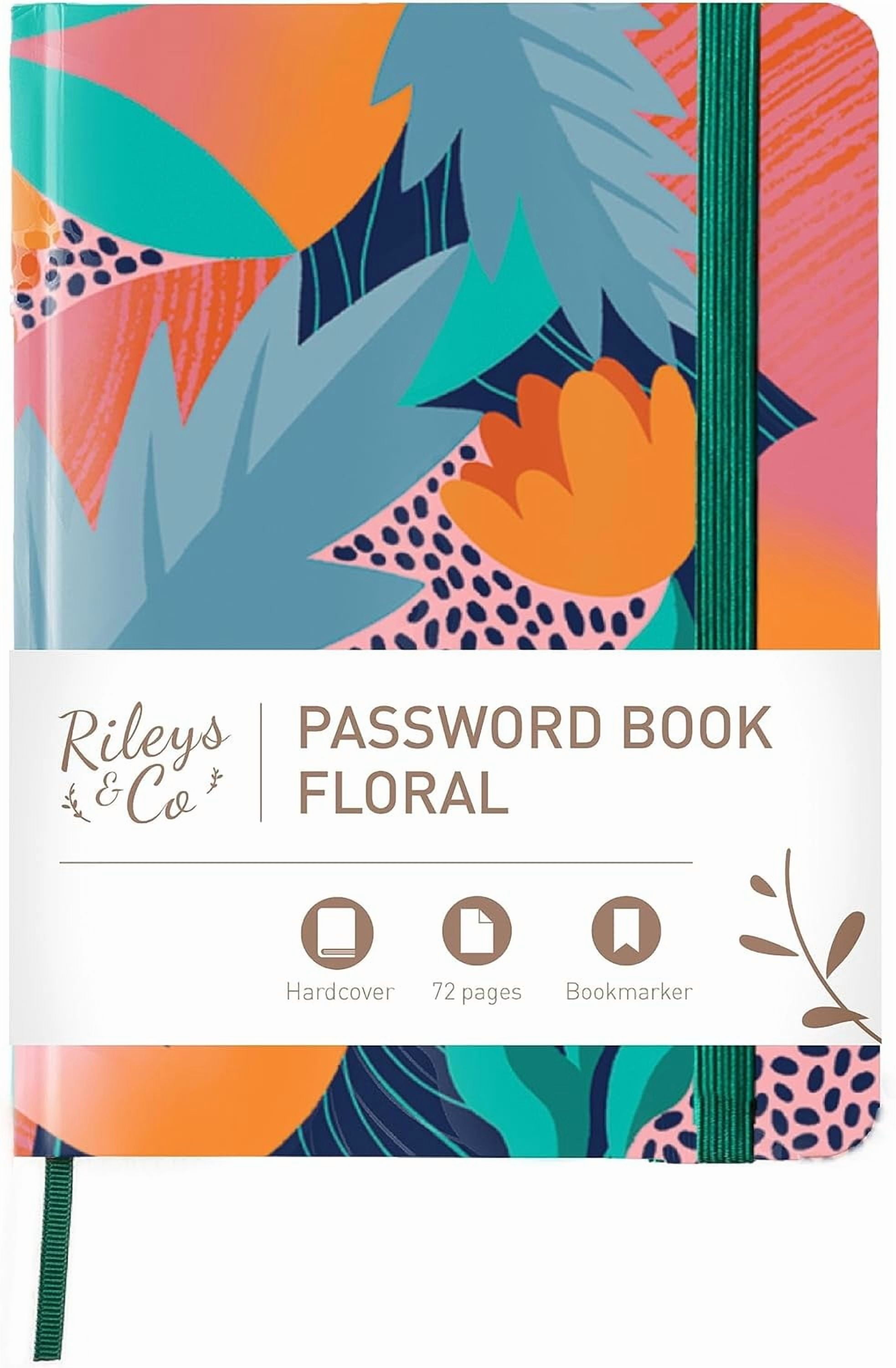 Rileys & Co. Password Organizer Notebook with Alphabetical Tabs ...