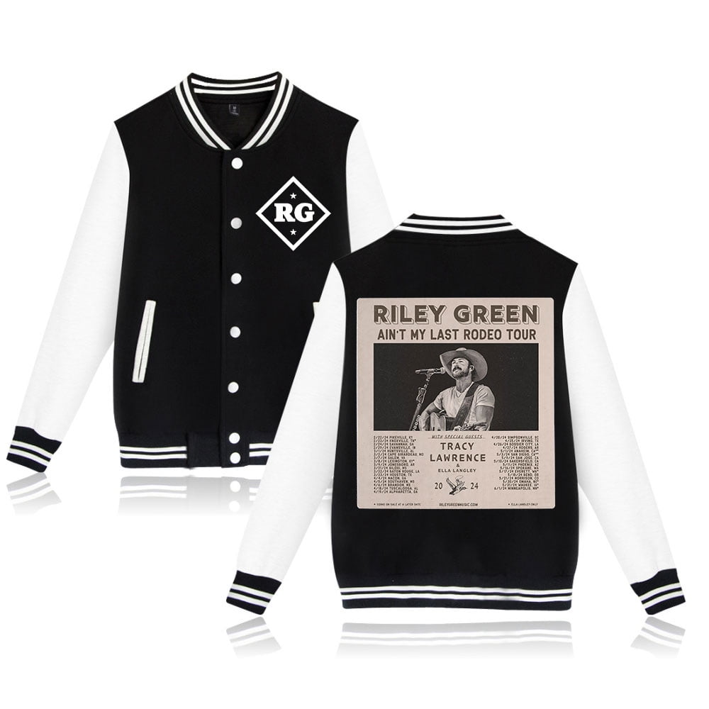 Riley Green 2024 Ain't My Last Rodeo Tour Jacket Women Men Casual Long ...