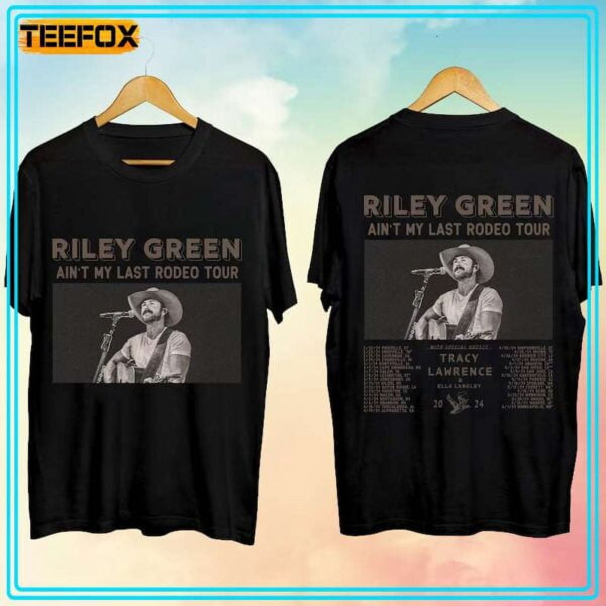Riley Green Ain’t My Last Rodeo Tour 2024 Short-Sleeve T-Shirt ...