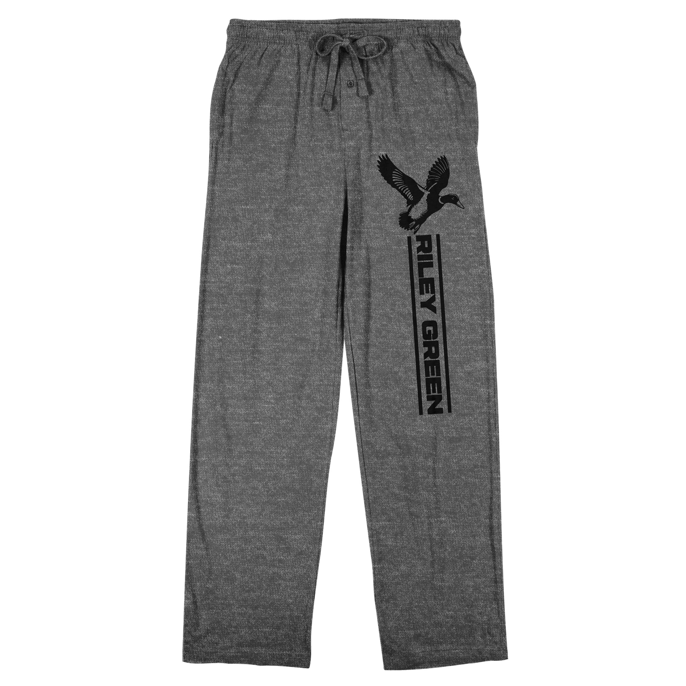 Riley Green Duckman Men's Heather Gray Sleep Pajama Pants-Medium ...