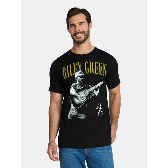Riley Green Men's and Big Men's Graphic Tee with Short Sleeves, Sizes S ...