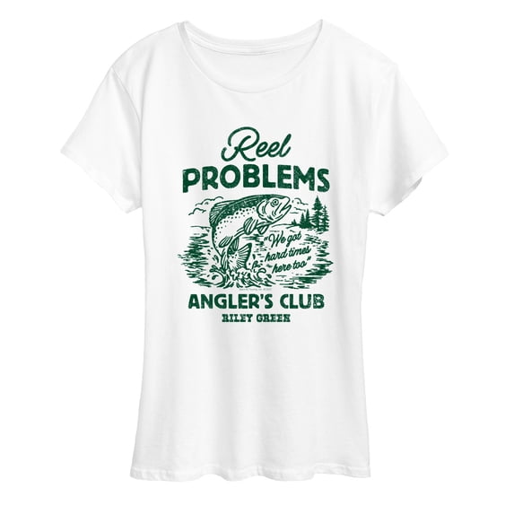 Riley Green - Reel Problems - Women's Short Sleeve Graphic T-Shirt ...