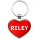 Riley - I Love Name Metal Heart Keychain Key Chain Ring, Multiple ...