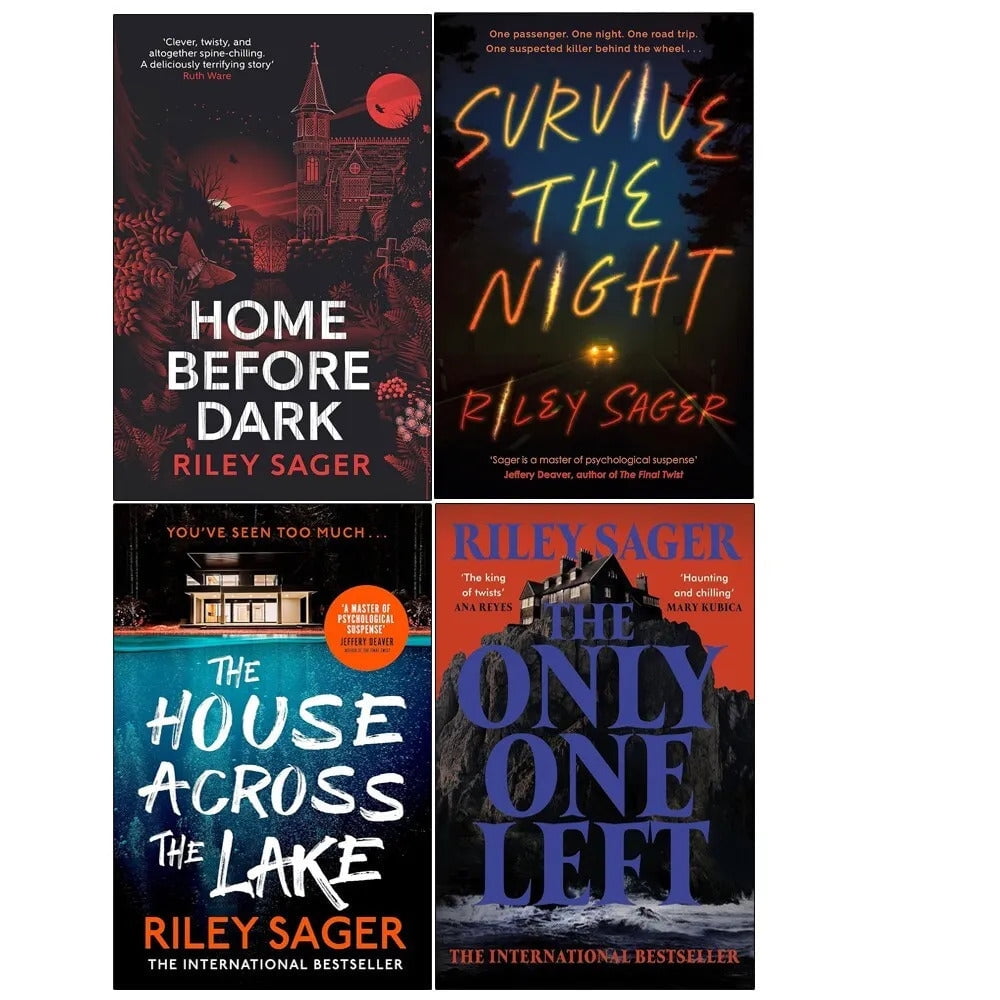 Riley Sager Collection 4 Books Set (Home Before Dark, Survive The Night ...