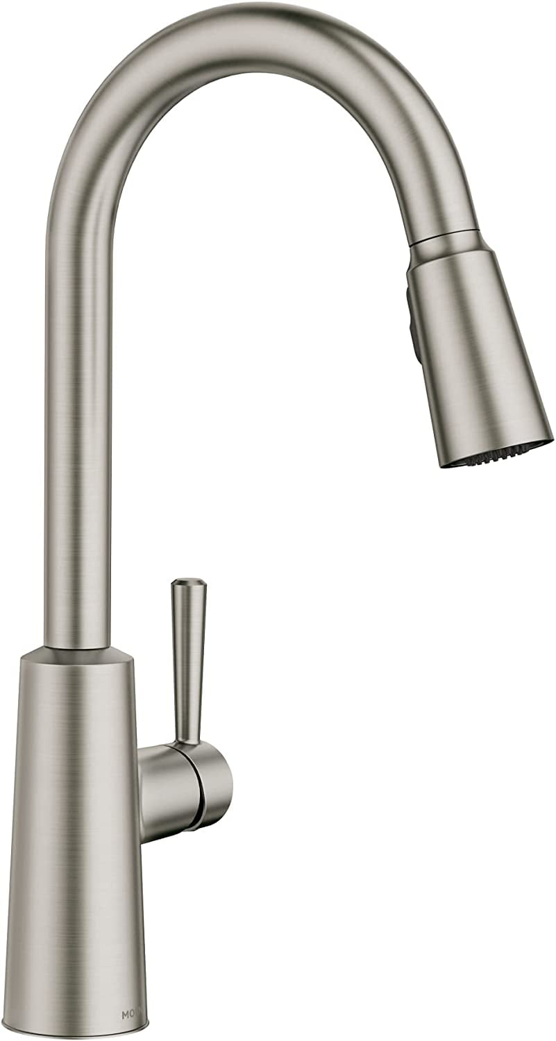 Riley Spot Resist Stainless One-Handle Pulldown Kitchen Faucet ...