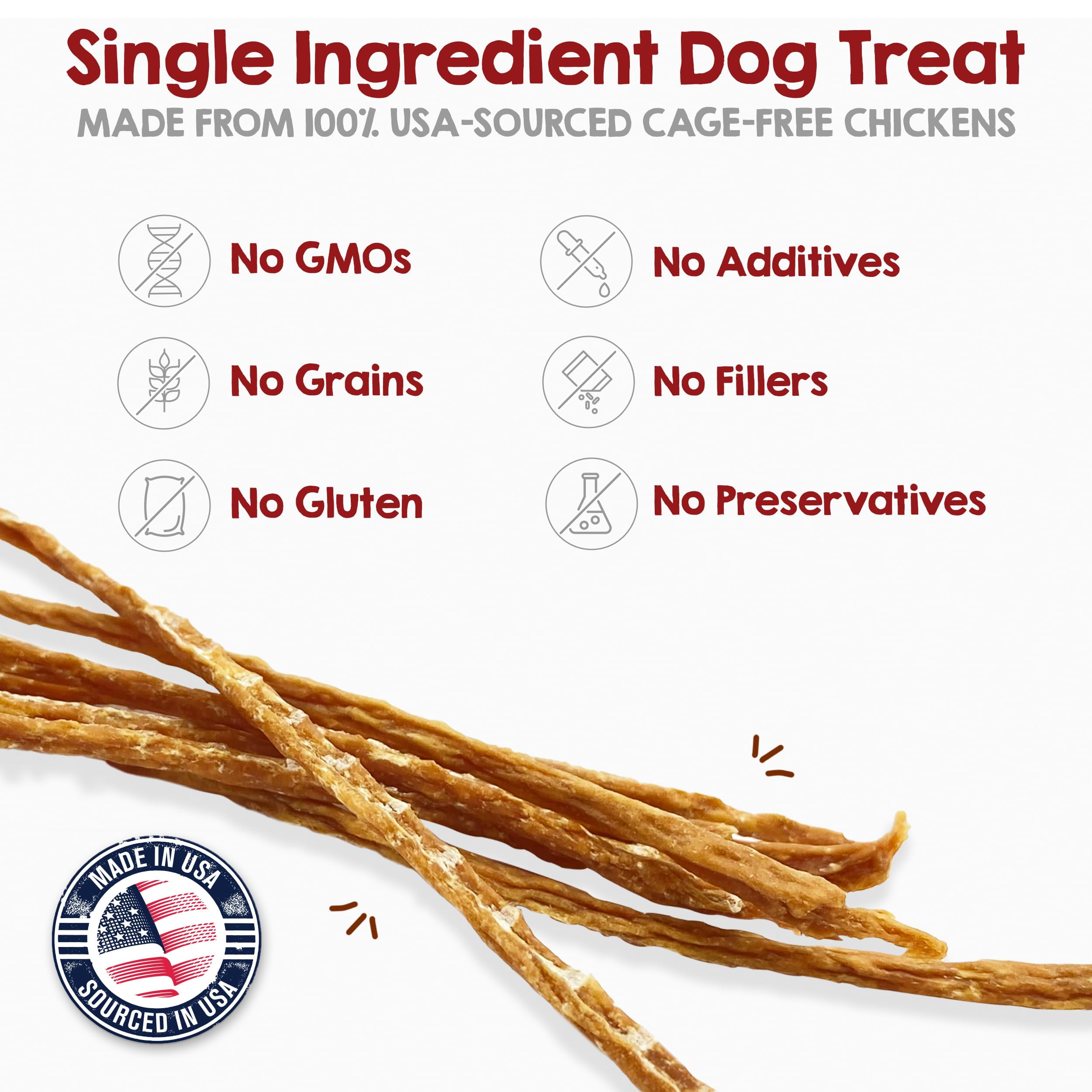 Riley's Chicken Sticks FEV6 for Dogs - Natural USA Sourced Single ...