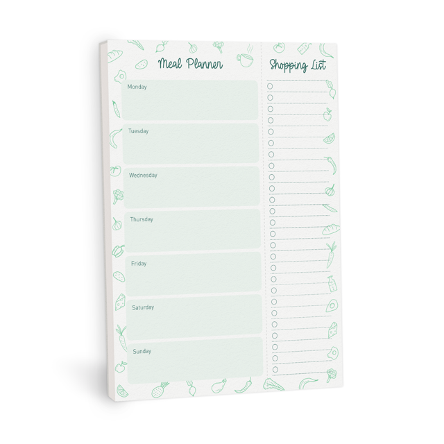 Rileys & Co Weekly Meal Planning Note Pad, 52-Page for Weight Loss or ...