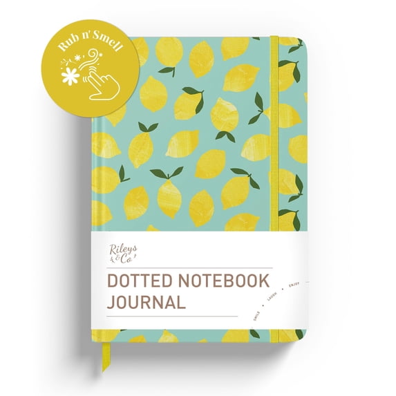 Rileys Co Dotted Journal Notebook, Dot Grid Hardcover Notebook, Thick ...