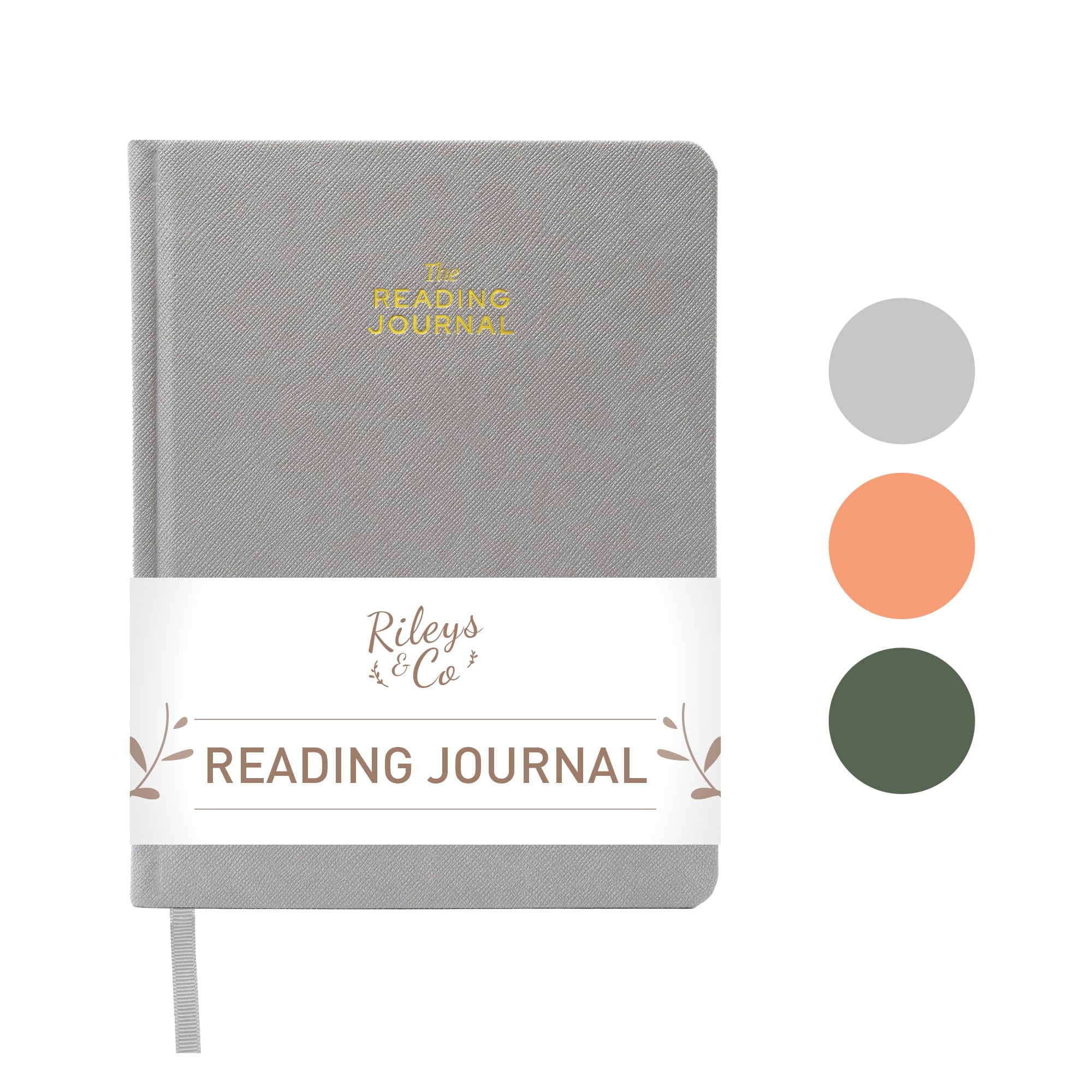 Rileys & Co. Grey Book Journal - Reading Journal & Book Review Journal | Book Journal Reading ...