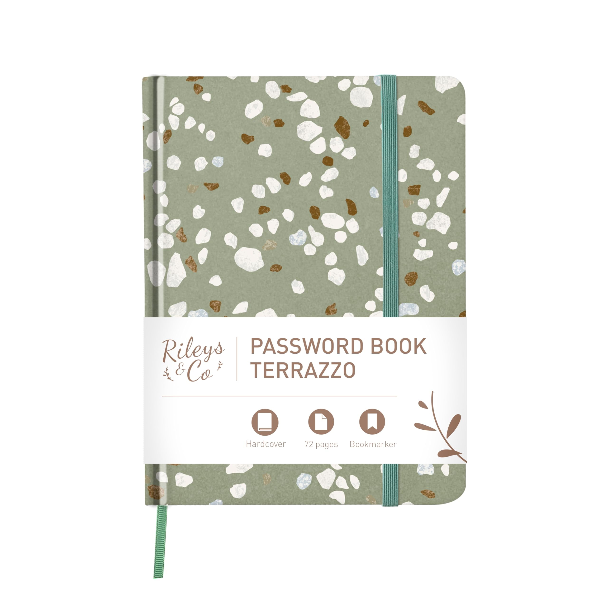 Rileys & Co. Terrazzo Elegance Password Book | Alphabetical Tabs ...