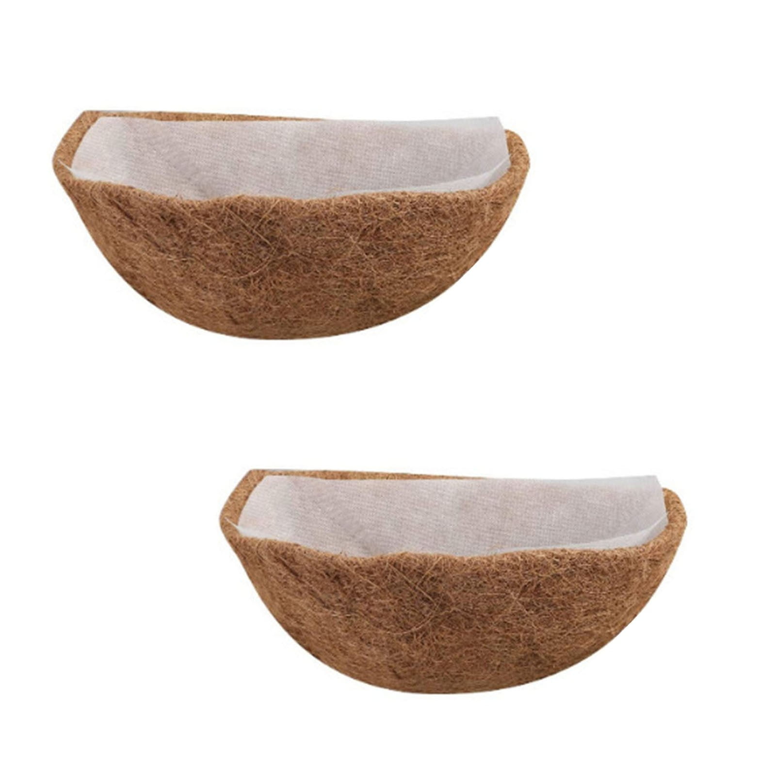 Riluanmi Flower Pots 14 Inch Round Coco-Liners with Non-Woven Fabric ...