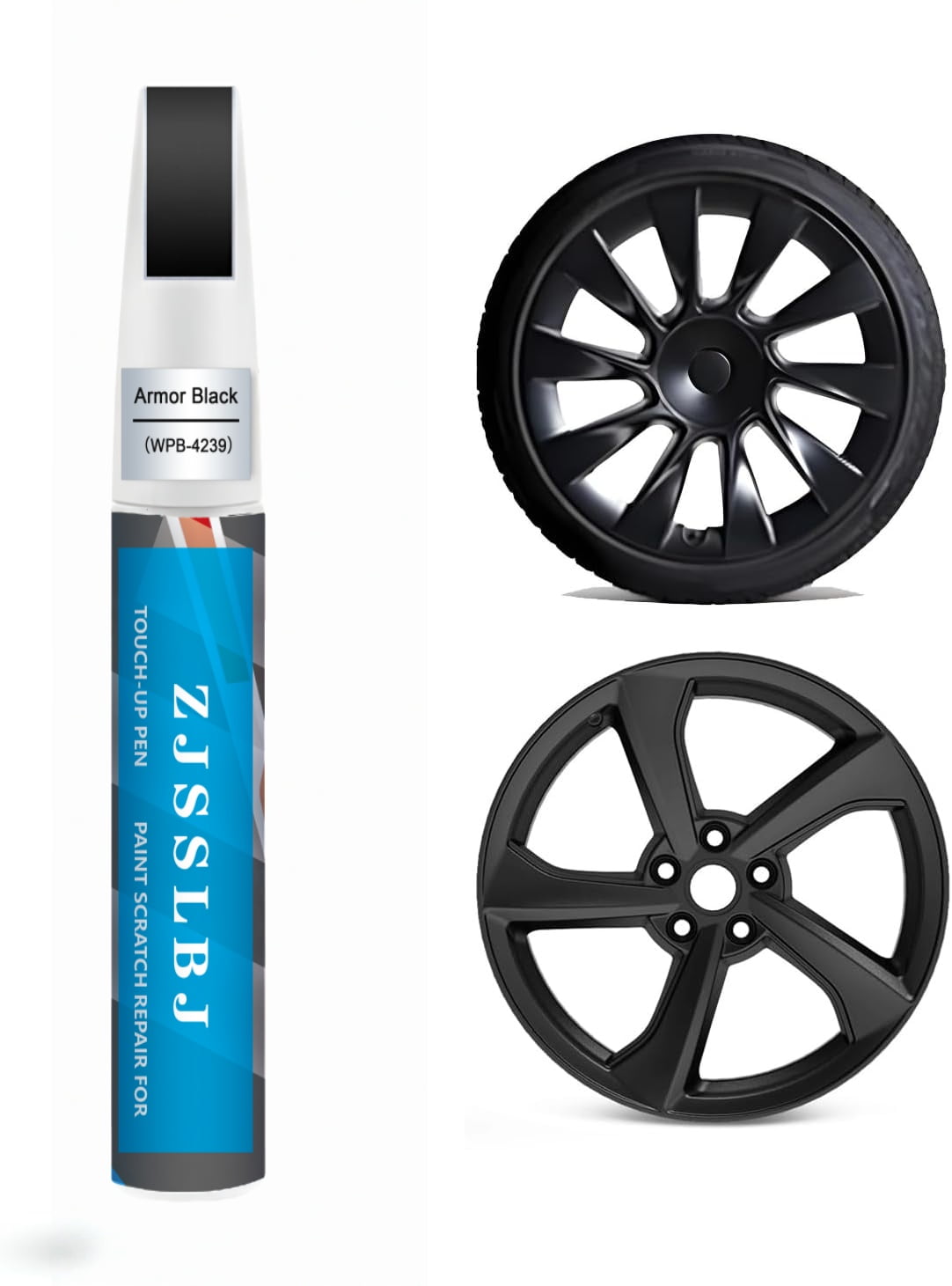 Rim Touch Up Paint(Matte Black) for Tesla Model Y 20'' Induction Wheel ...