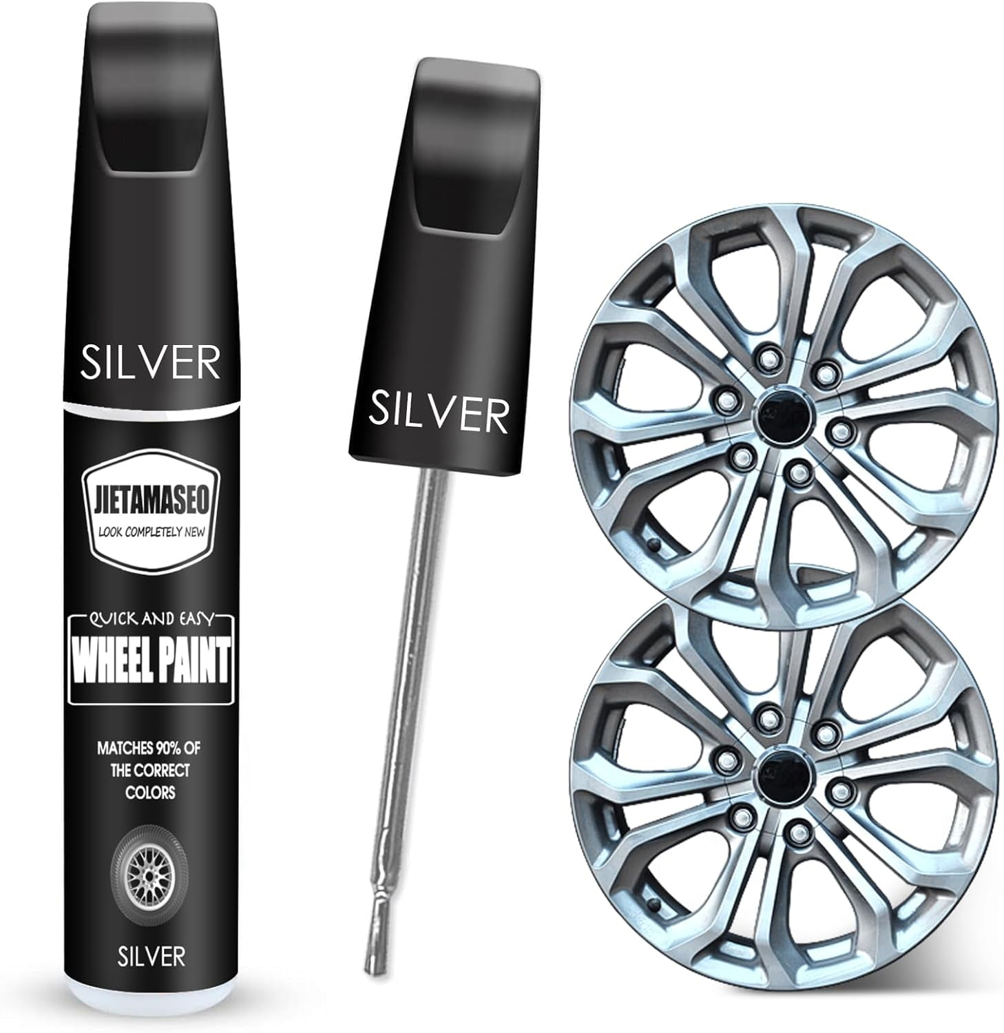 Rim Touch Up Paint - Wheel Repair Kit Curb Rash, Quick And Easy Wheel Scratch Repair, Rim Paint ...