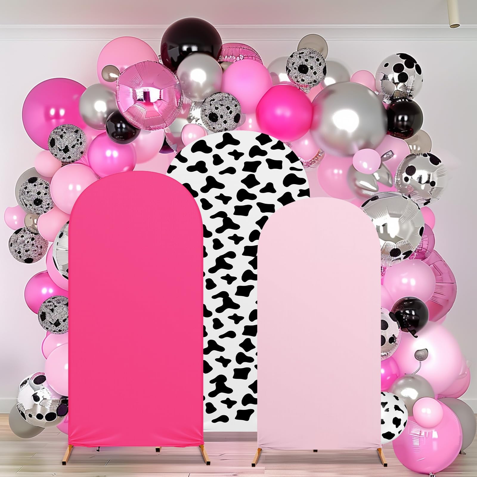 RimCereal 3 Sets Cow MMF7 Theme Party Arch Backdrop Cover Cow Birthday ...