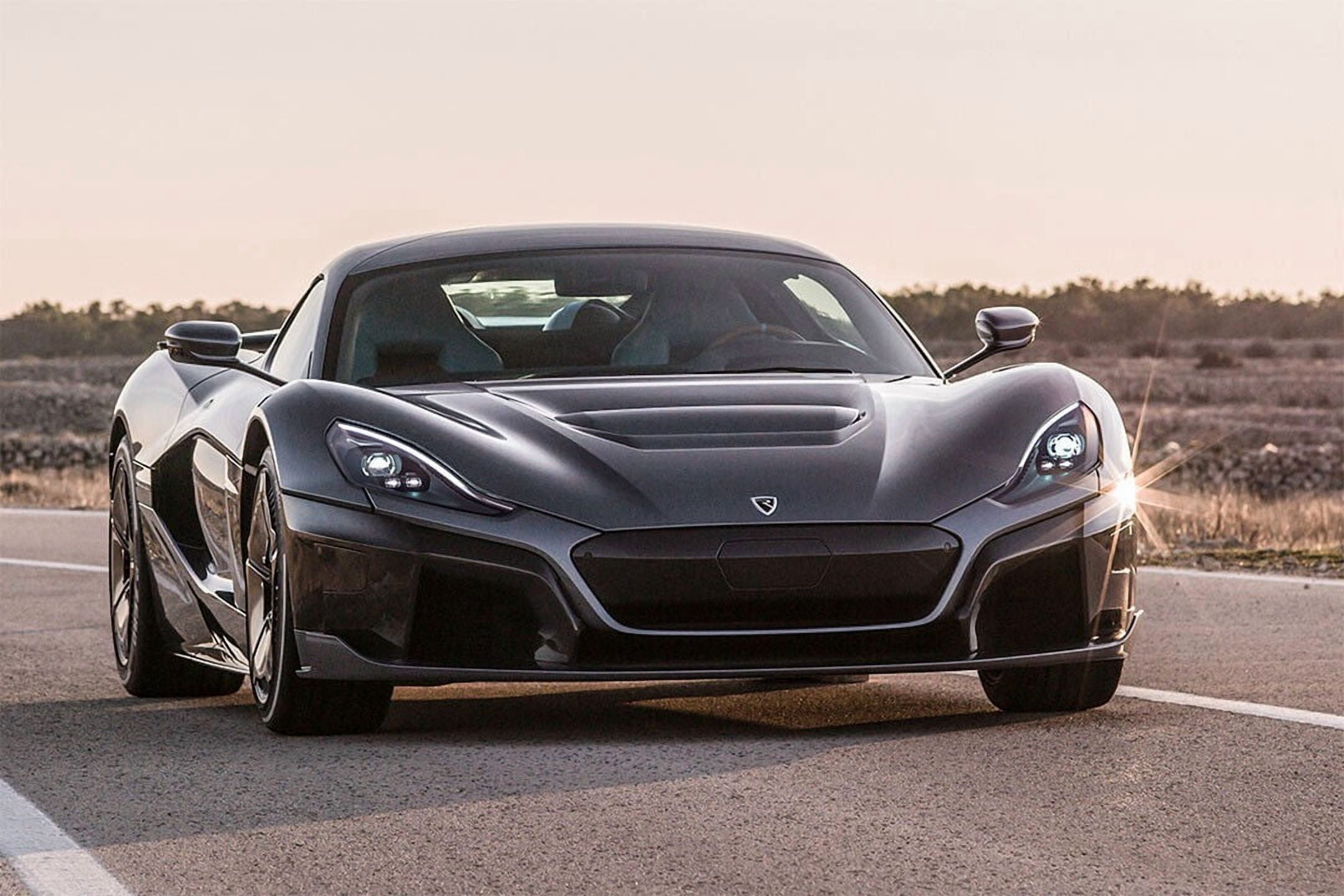 Rimac C_Two Electric Hypercar Racing Car Wall Poster - 12x18 Inch ...