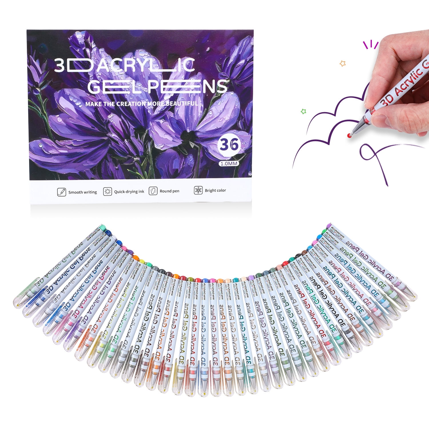 RimdGhov 2026 New Scented Lava Gel Pens, 12-Pack Multi-Color Gel Pen ...