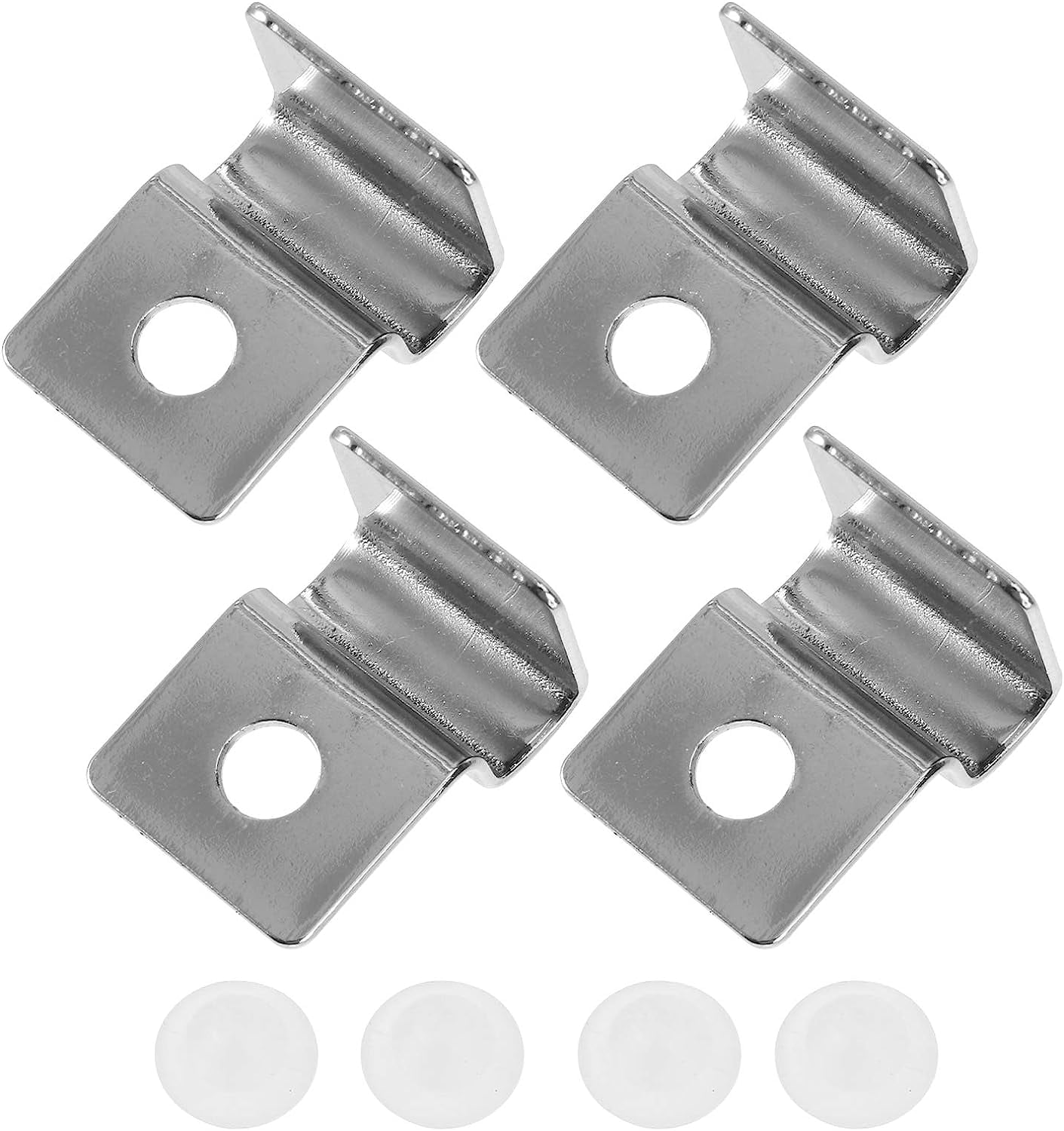 Rimless Aquarium 4Pcs Fish Tank Glass Cover Brackets Stainless Support ...