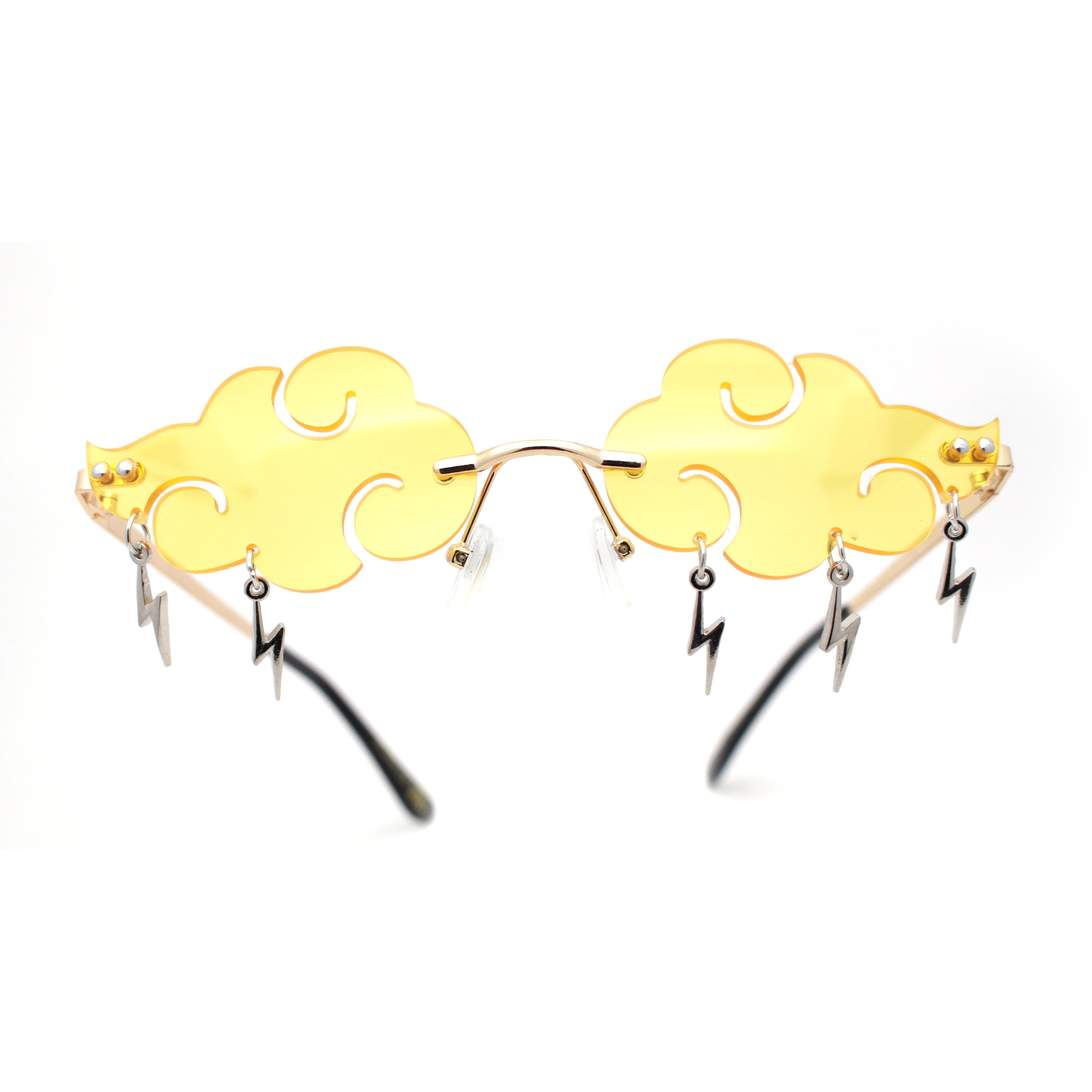 Rimless Cloud Shape Lens Lightning Bolt Tessle Runway Fashion ...