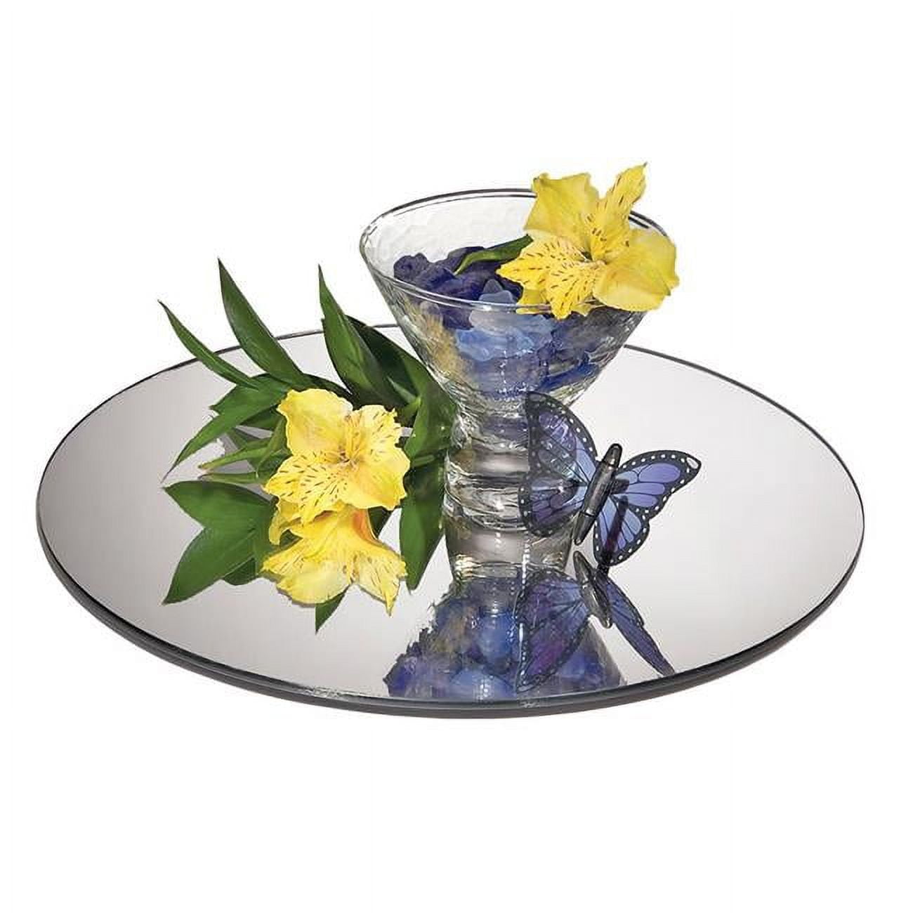 Rimless Glass Mirror Tray, Round - 12 dia. x .25 in. - Walmart.com