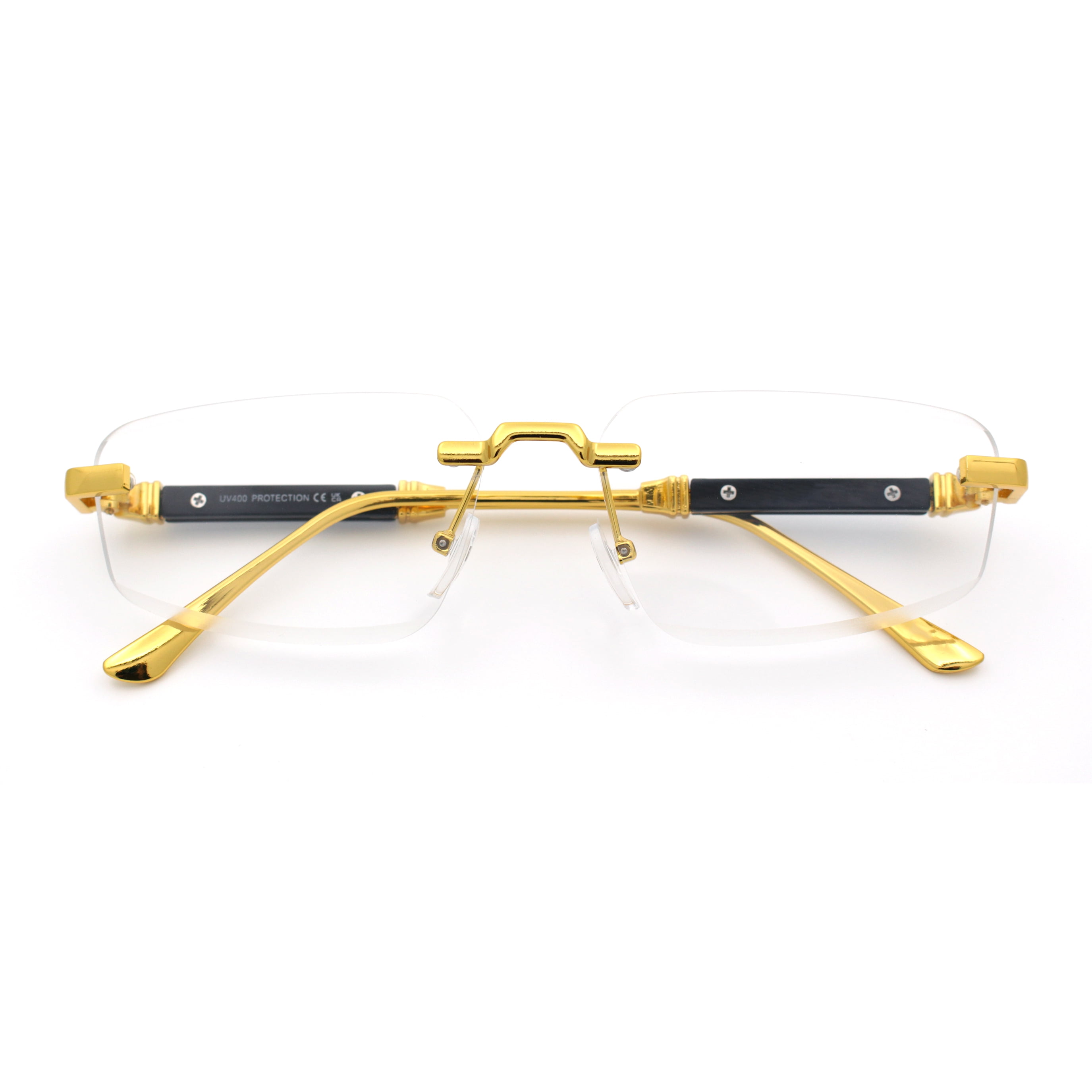 Rimless Hustler Retro Gangster Rapper Rectangle Luxury Fashion ...