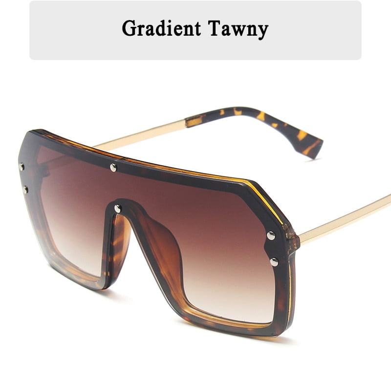 Rimless Sun Glasses For Women Fashion 2024 Oversize Square Man Sunglass ...