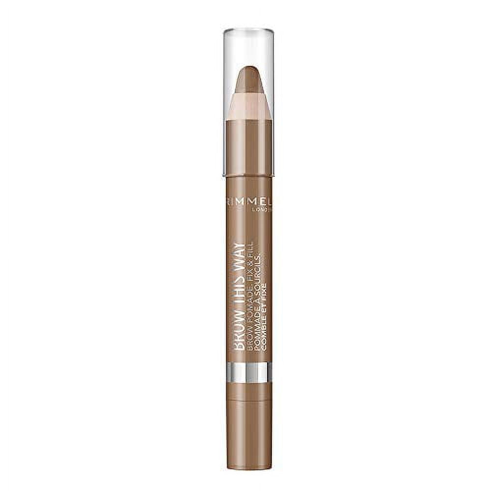 Rimmel London Brow This Way Brow Pomade Fix & Fill, Soft Brow Crayon ...