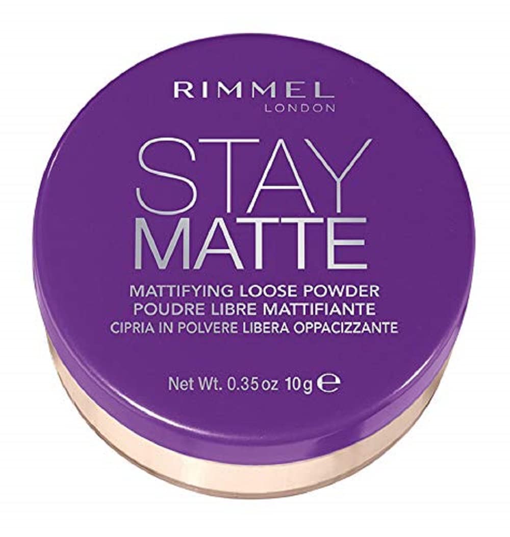Rimmel London Stay Matte - 001 Transparent - Loose Powder, Up to 8-Hour ...