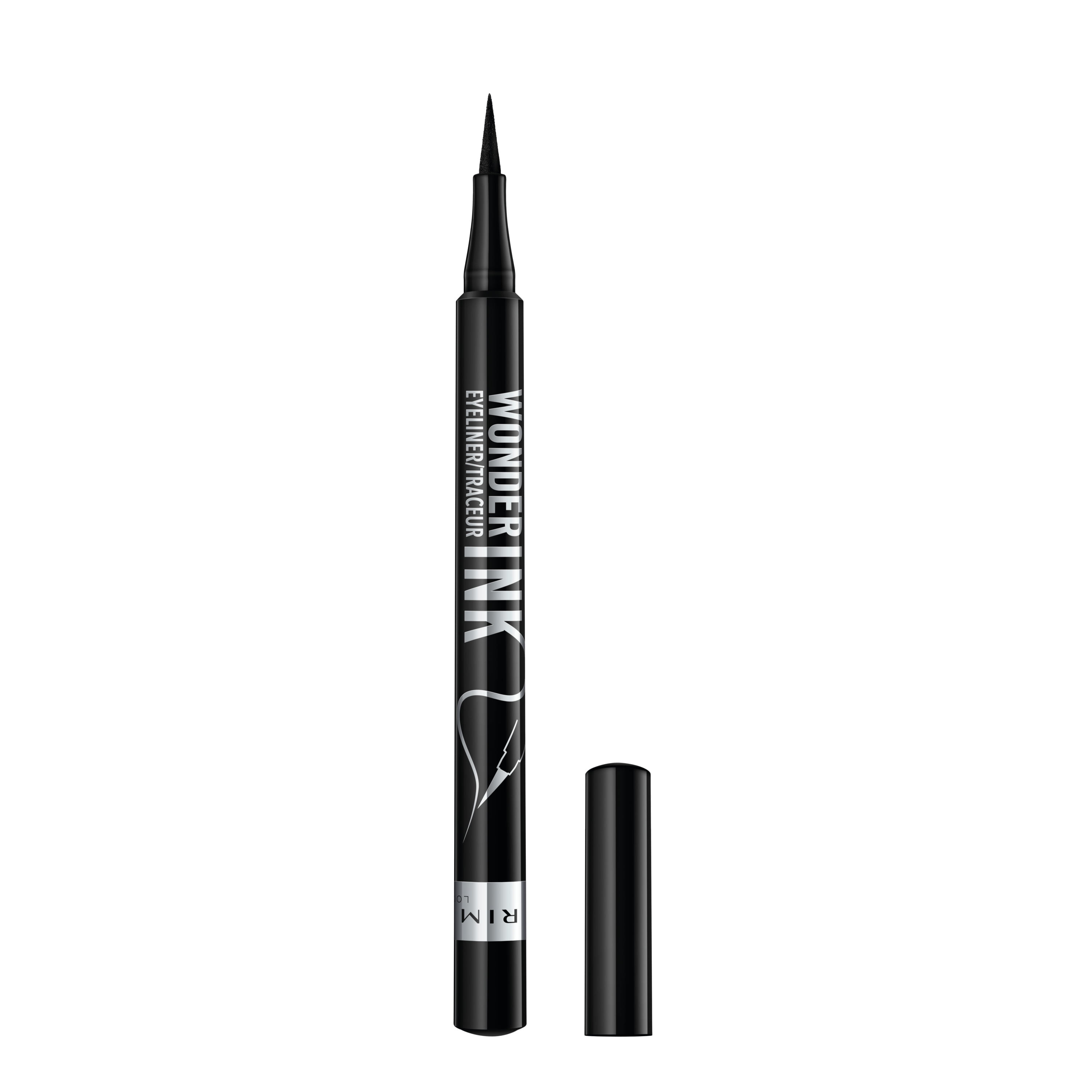 Rimmel London Wonder'Ink Eyeliner, Ultra-Black, Waterproof, Felt-Tip, 0 ...