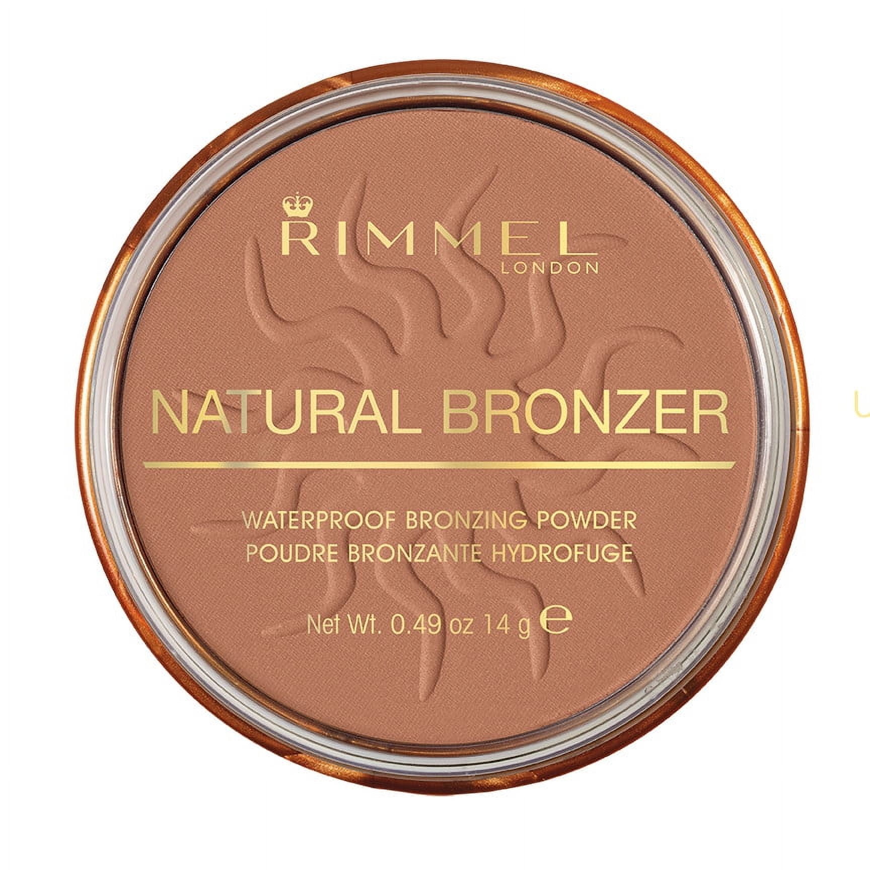Rimmel London Natural Bronzer, Sun Bronze, Waterproof, 0.49 oz, Up to ...