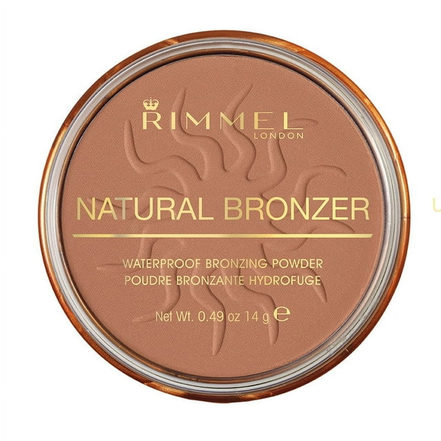 Rimmel London Natural Bronzer, Sun Bronze, Waterproof, 0.49 oz, Up to ...