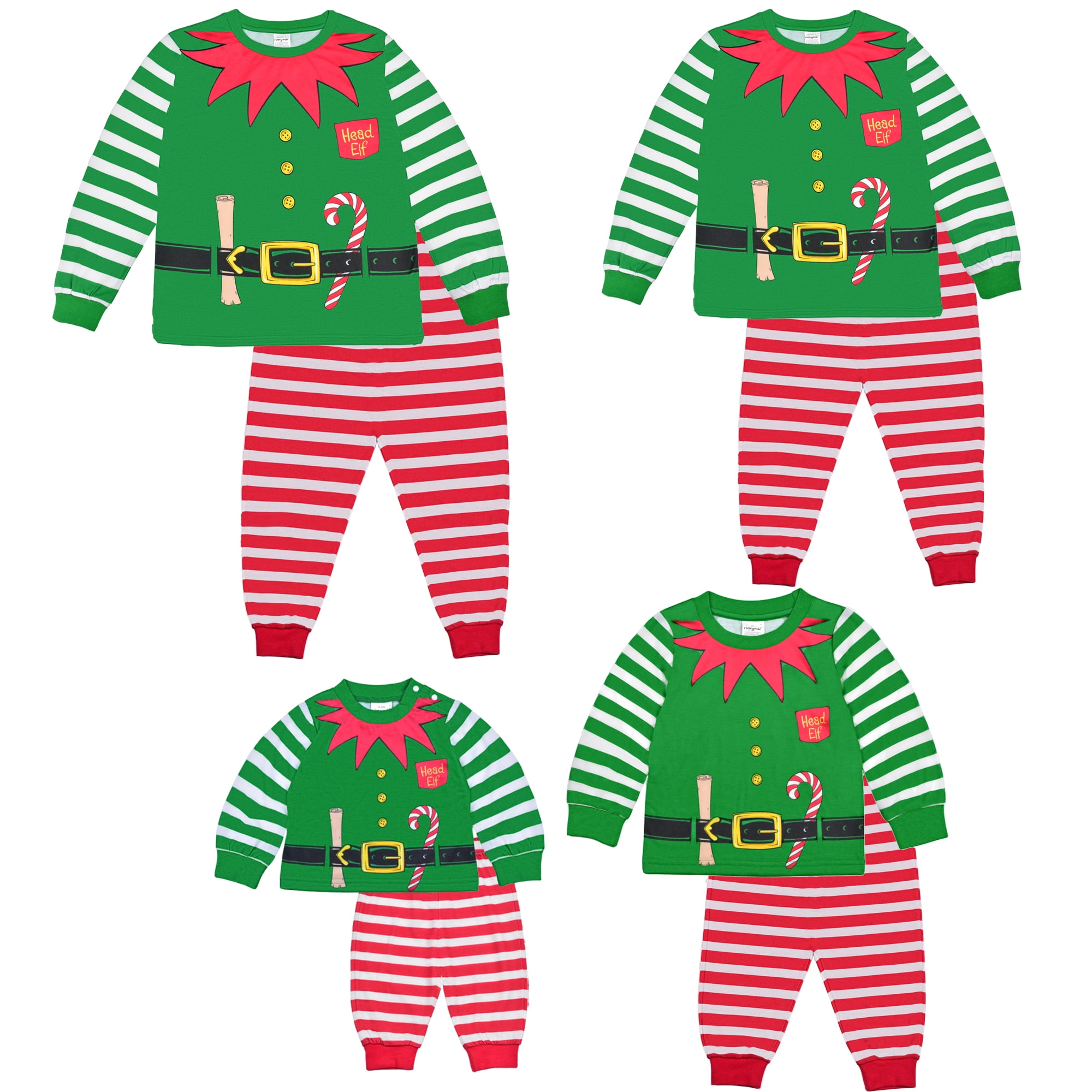 Rimyaw Family Matching Christmas Elf Pajamas Sets Womens Graphic ...