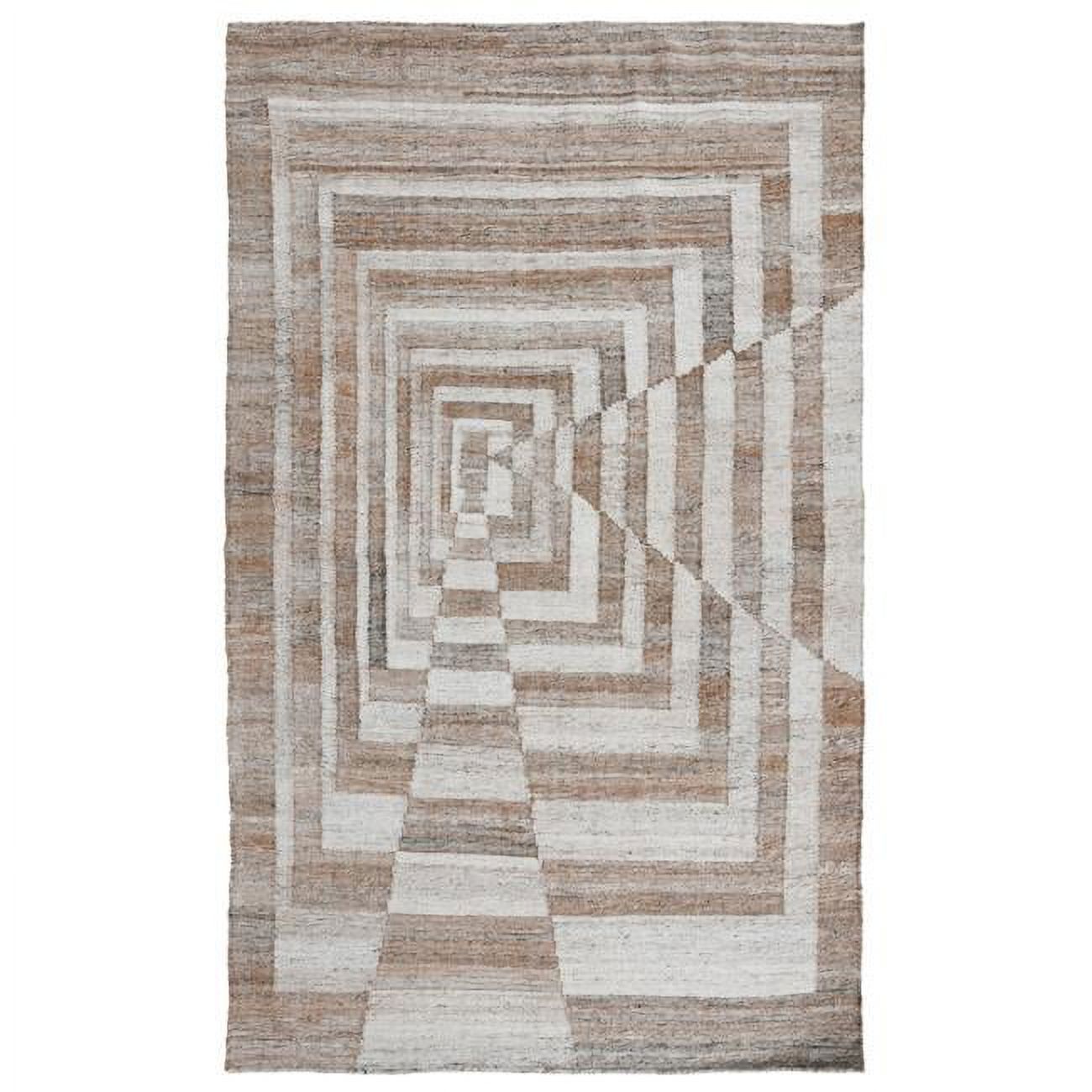 Rina 9 x 12 Indoor Outdoor Extra Large Area Rug, Beige Ivory Abstract ...