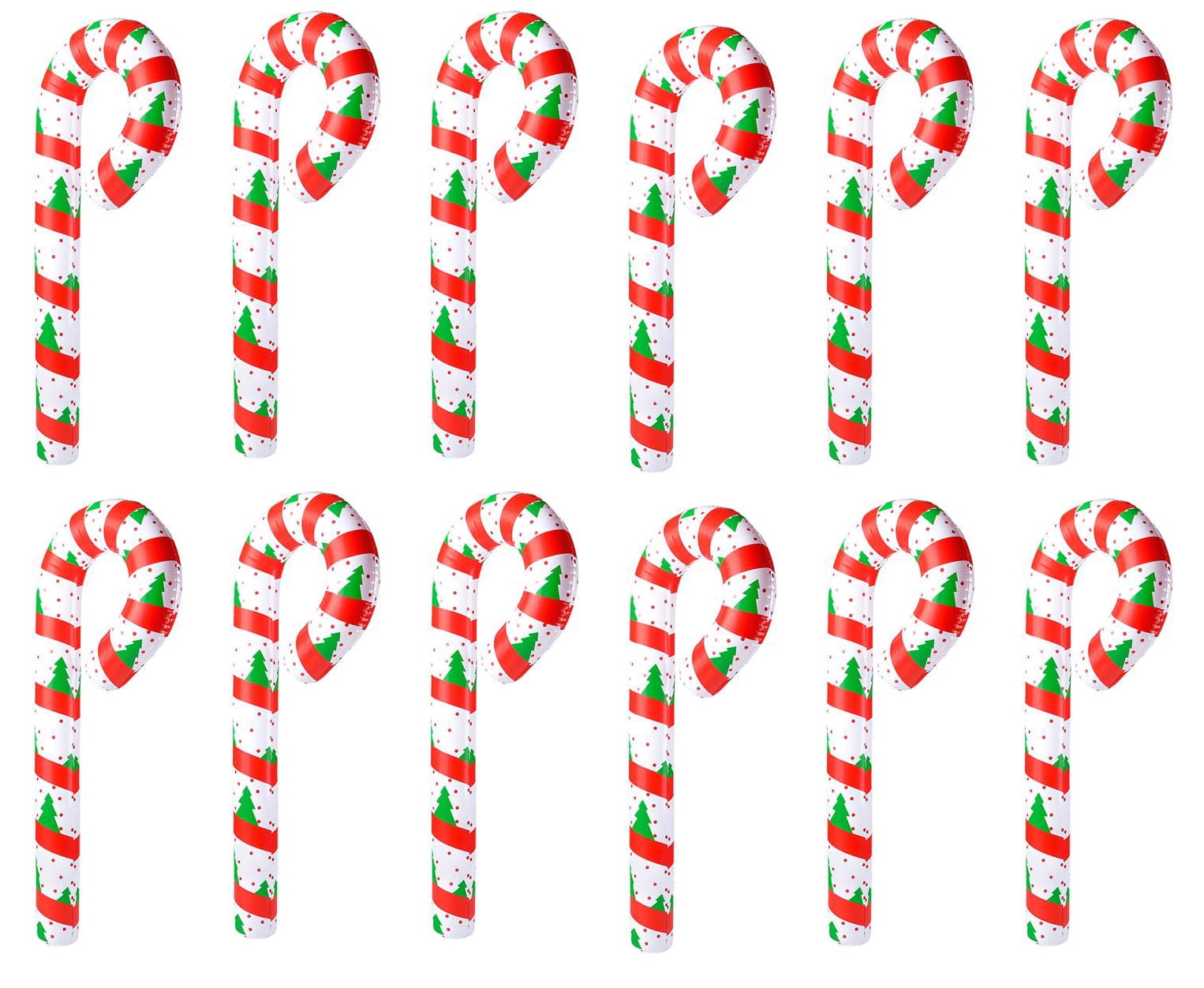 Rinco Holiday Candy Cane 44" Inflatable Toy, White Red Green - Walmart.com