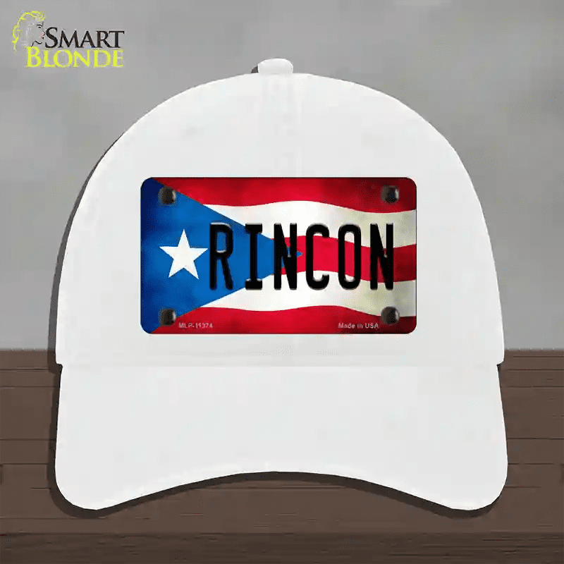 Rincon Puerto Rico Flag Novelty License Plate Hat Unconstructed Cotton ...