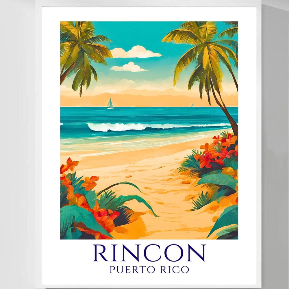 Rincon Puerto Rico Wall Art, Rincon Poster, Puerto Rico Artwork, Puerto ...