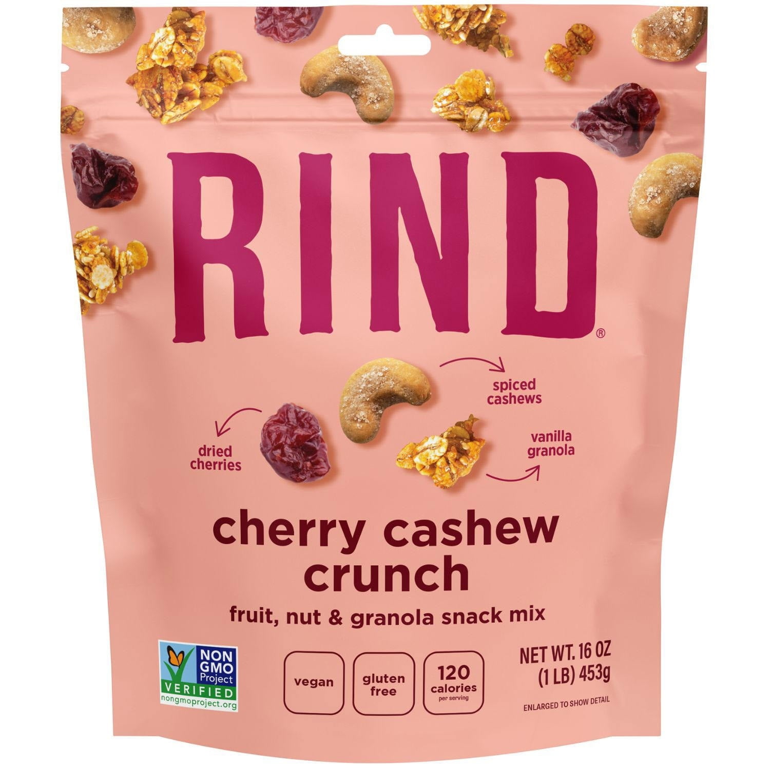 Rind Salty Nut & Sweet Cherry Cashew Crunch Snack Mix (16 Ounce ...