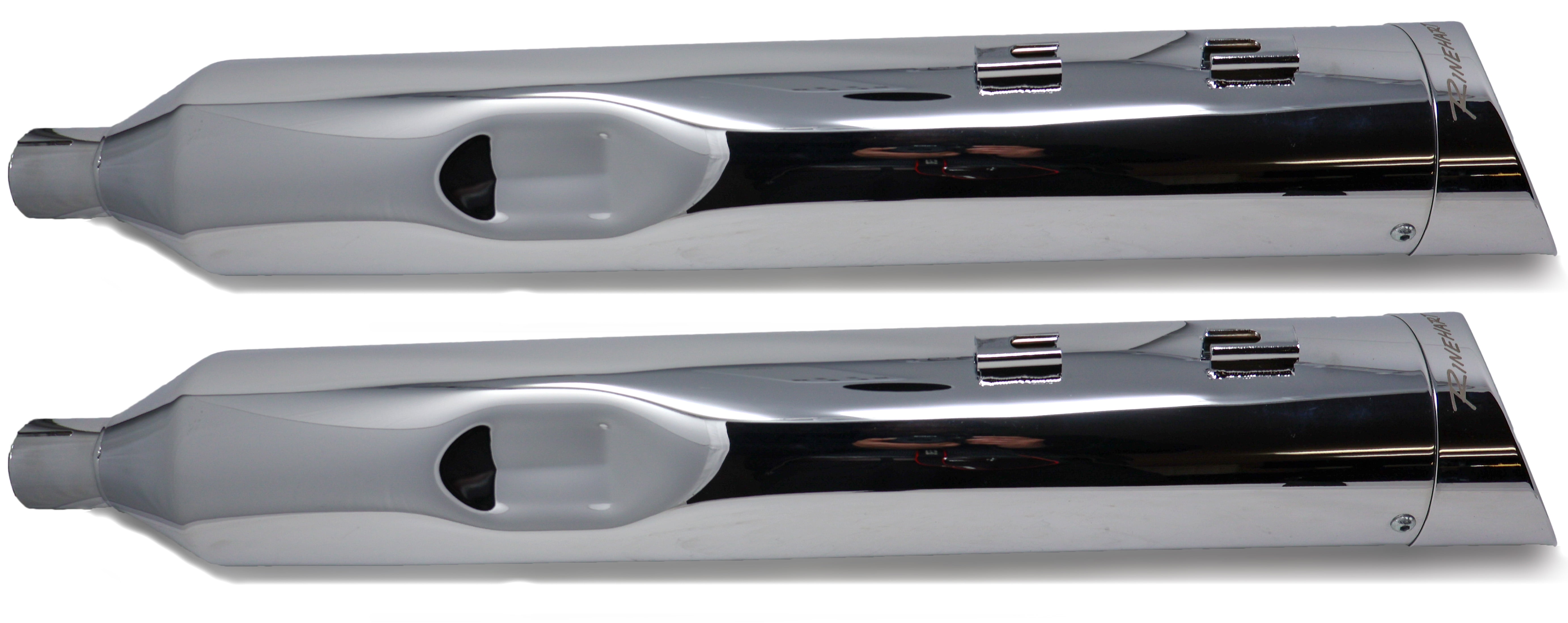 Rinehart 4.5" DBX45 Slip-On Exhaust for Harley Touring Slash End Caps ...