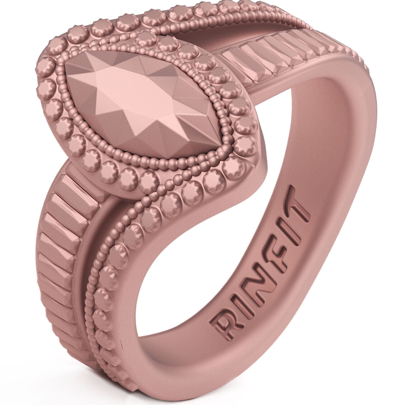 Rinfit Silicone Rings - Wedding Rubber Rings For Women - Marquise ...