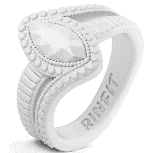 Rinfit Silicone Rings - Wedding Rubber Rings For Women - Marquise ...